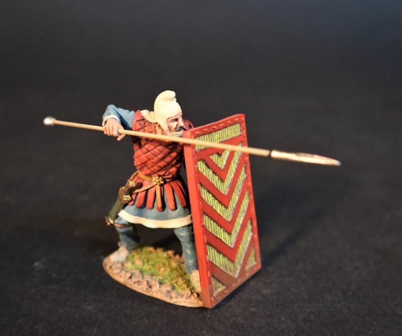 Persian Sparabara Ready to Thrust (red shield), The Achaemenid Persian ...