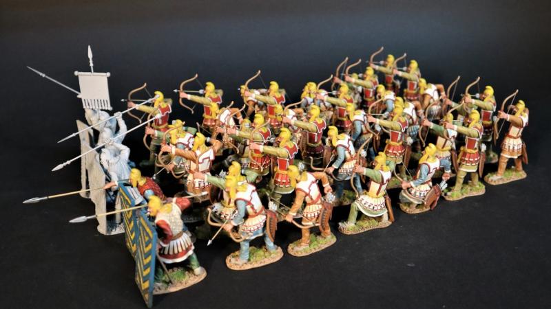 Persian Sparabara Ready to Thrust (red shield), The Achaemenid Persian ...