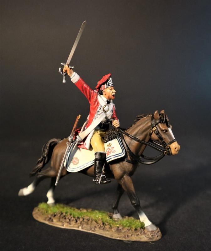 Trooper Raising Sword to the Sky, The 17th Light Dragoons, The British ...