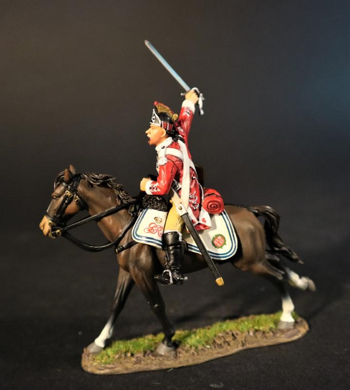 Trooper Raising Sword to the Sky, The 17th Light Dragoons, The British ...