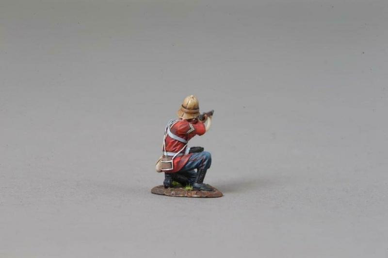 British Corporal Kneeling Firing, 24th Regiment of Foot, Anglo-Zulu Wars--single figure--RETIRED ...