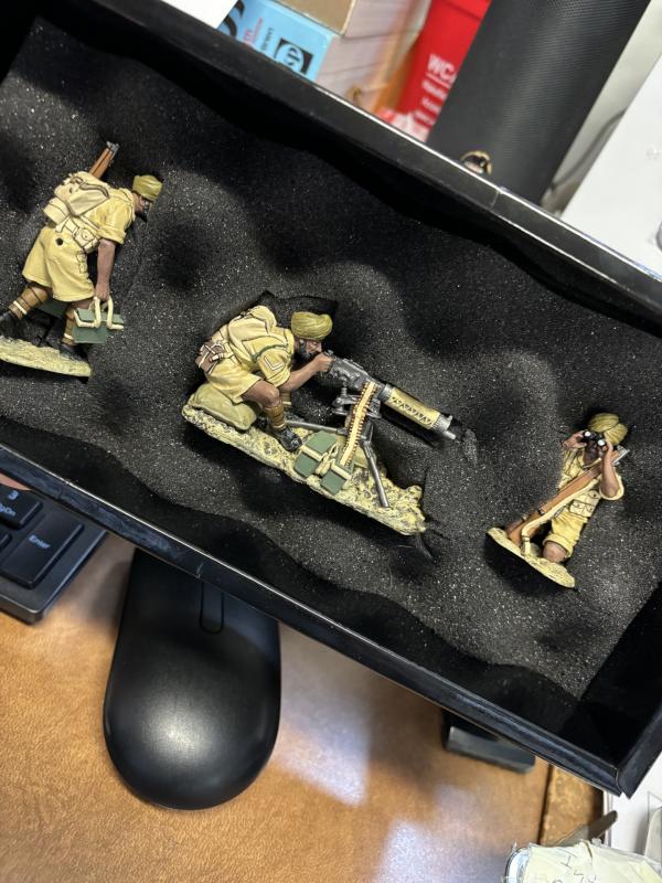 British Army--three-man Sikh Machine Gun Set--RETIRED. - DAMAGED ...