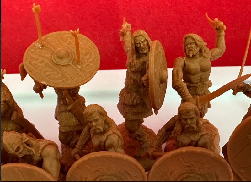 Dark Age Vikings--10 fighting and shield wall poses Plus Einar (Brown ...