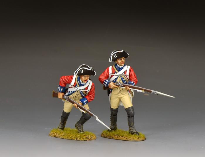 Redcoats Advancing Forward Set #1, 4th (King Own) Regiment of Foot--two ...