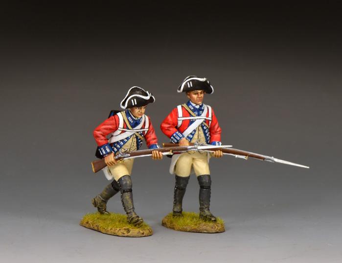 Redcoats Advancing Forward Set #2, 4th (King Own) Regiment of Foot--two ...