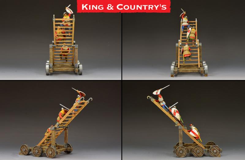 The Medieval 'Escalade' Siege Ladder#1--single siege ladder and three ...