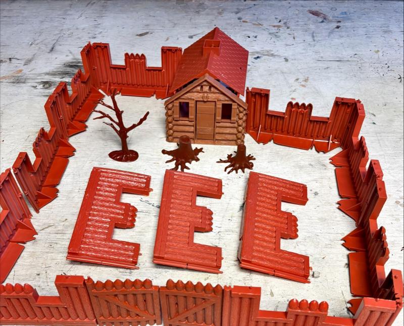 MPC Stockade Fort Lot - 12 Walls, Gates, Cabin, trees - ONE AVAILABLE ...