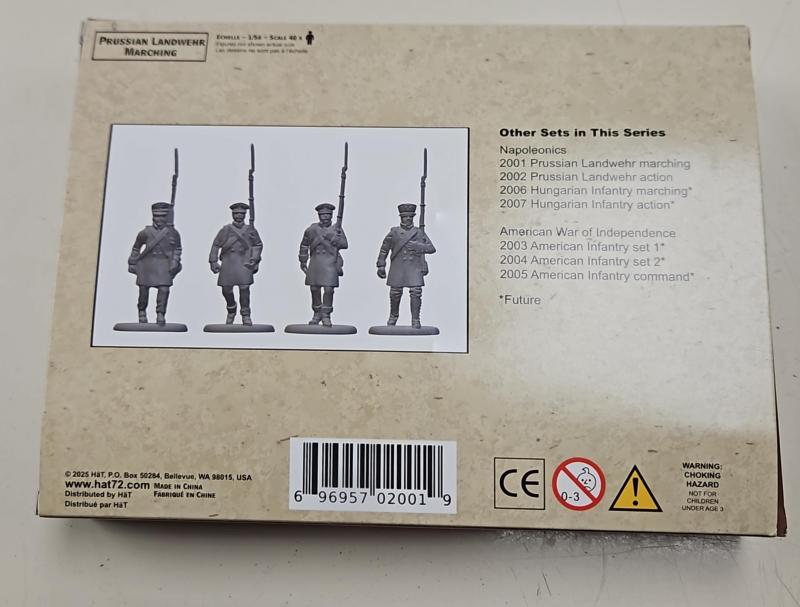 28mm Prussian Landwehr (Marching)--forty 28mm plastic figures - 2001 ...