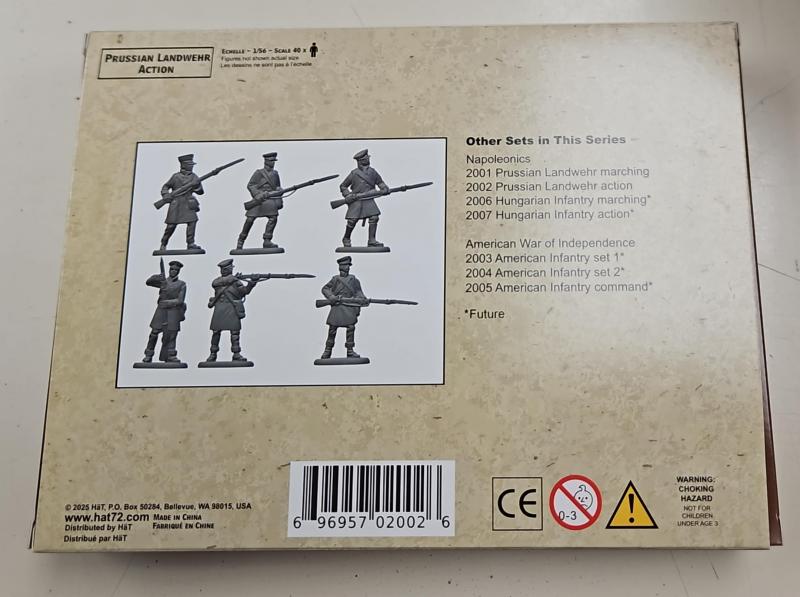 28mm Prussian Landwehr (Action)--forty 28mm plastic figures - 2002 ...