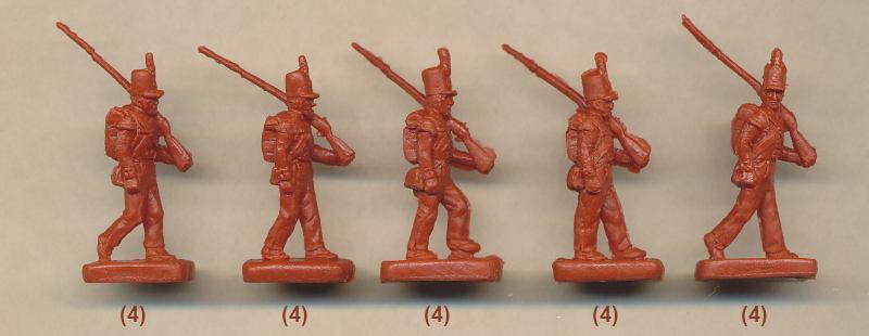 British Light Infantry on the March, Napoleonic Wars--44 figures in 14 ...