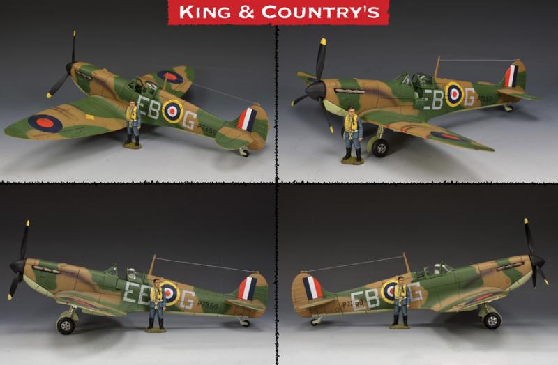 Supermarine SPITFIRE MKII A (Flown by F. Lieut. Eric Lock)--plane and ...