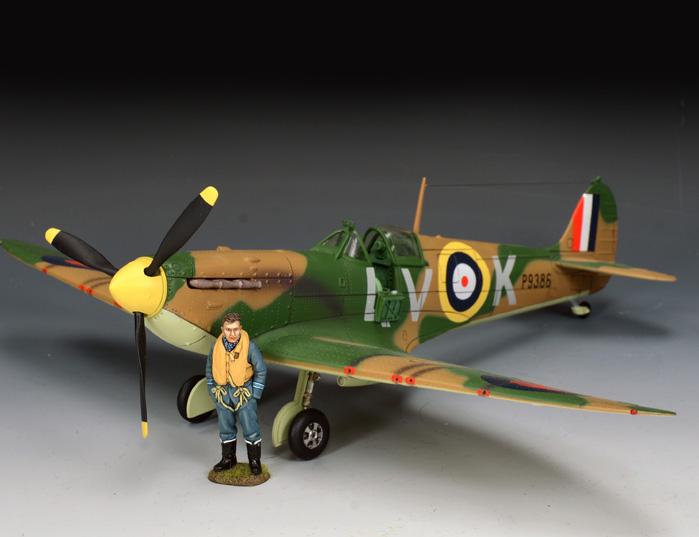 Supermarine SPITFIRE MKII A (Flown by Sqdn. Ldr. Brian Lane)--plane and ...