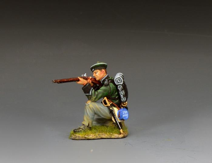 95th Rifleman Taking Aim in the Seated Position--single kneeling ...
