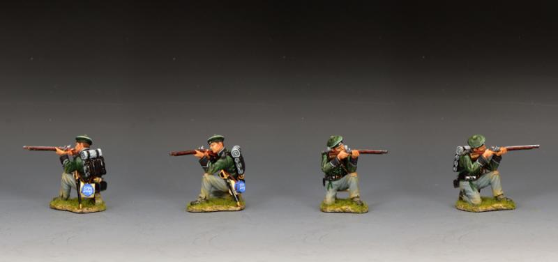 95th Rifleman Taking Aim in the Seated Position--single kneeling ...