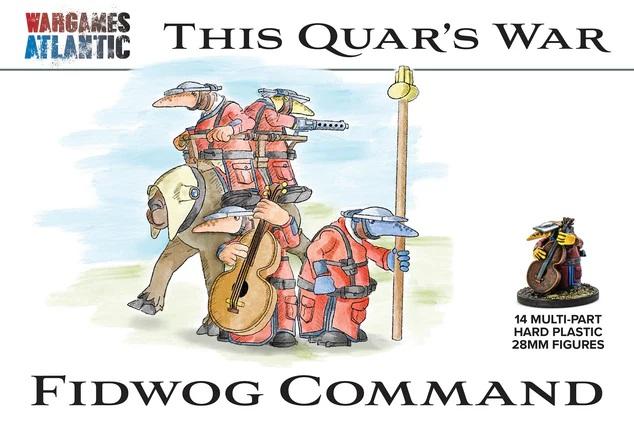 28mm Quar Fidwog Command--fourteen multi-part hard plastic figures ...