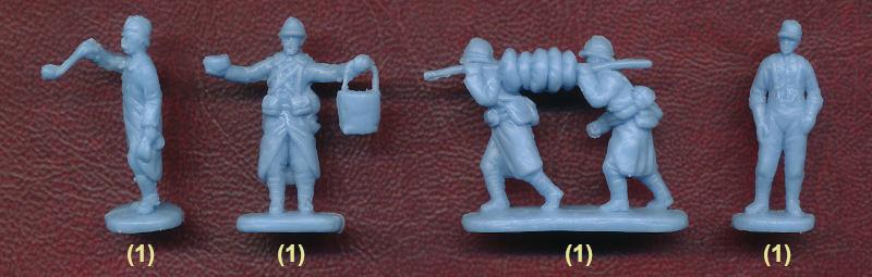 WWI French Field Kitchen--16 figures in 16 poses and 2 vehicles--FOUR ...