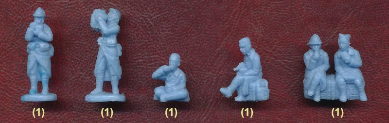 WWI French Field Kitchen--16 figures in 16 poses and 2 vehicles--FOUR ...