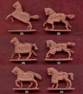 Parthian Heavy Cavalry--12 figures in 12 poses & 12 horses in 6 horse ...