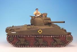 Sherman tank with two crew men--RETIRED--LAST ONE!! - WBT.4 - Metal Toy ...