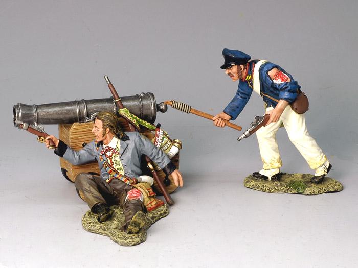 Naval Cannon & Musket Set--two figures and cannon--RETIRED--LAST TWO ...