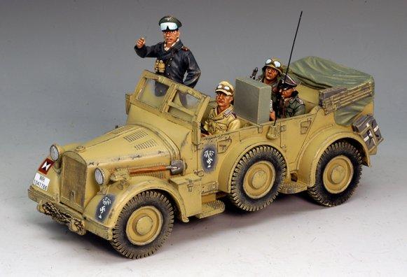 Rommel's Desert Horch--truck, Rommel, & 3 crew--RETIRED. - -ONE ...