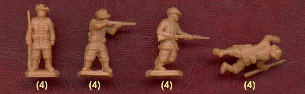 German East Asia Brigade, Boxer Rebellion 1900--48 figures in 12 poses ...