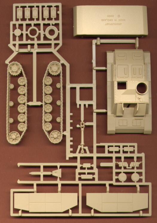 German StuH 42 Assault Tank--two unpainted plastic 1:72 scale tanks ...