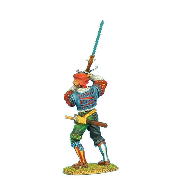 German Landsknecht Doppelsoldner--single figure - Metal Toy Soldiers - News