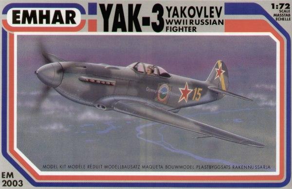 YAK-3 Yakolev--1/72nd scale unpainted, unassembled model plane ...