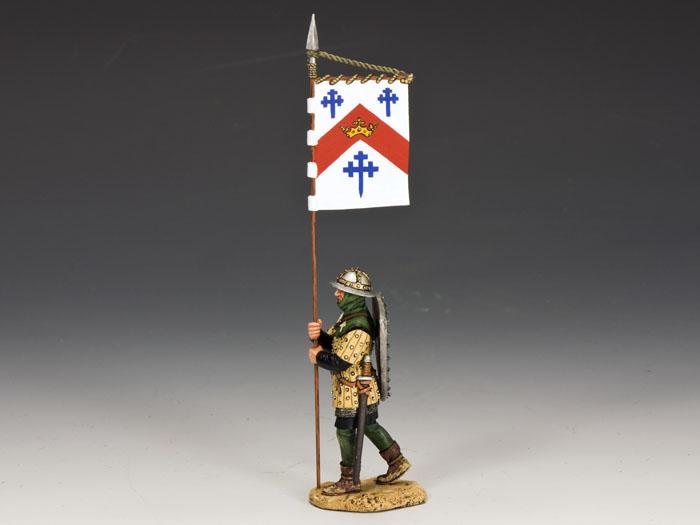 Marching Bannerman--single Hospitaller Man-at-Arms figure with flag ...