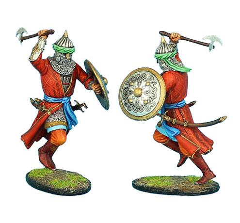 Mamluk Warrior Charging with Axe - CRU066 - Metal Toy Soldiers - Products