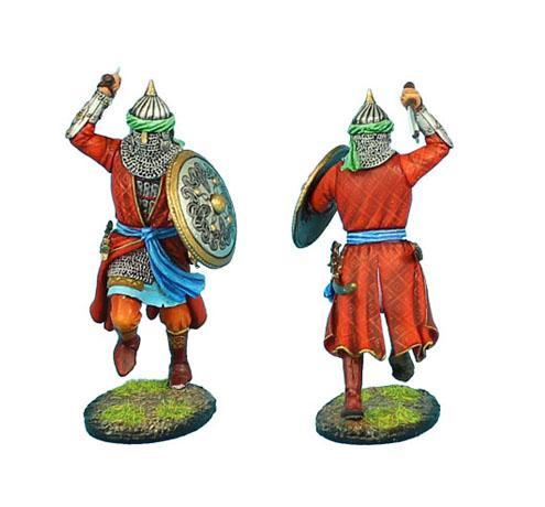 Mamluk Warrior Charging with Axe - CRU066 - Metal Toy Soldiers - Products