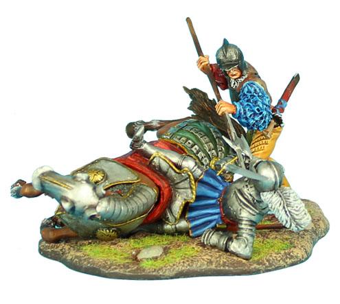 German Landsknecht Finishing Off Downed French Knight, The Battle of ...