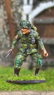 Lt. Colonel Cole, 101st Airborne--Includes single painted 28 mm figure ...