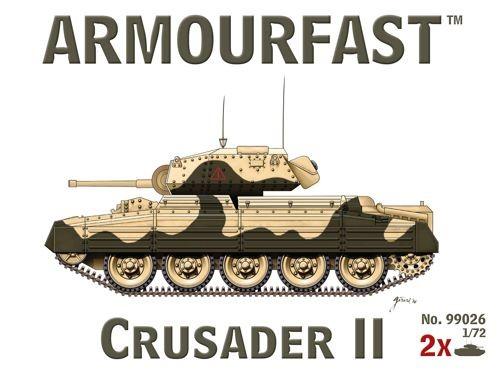 Crusader II Tank--two unpainted plastic 1:72 scale tanks -- AWAITING ...