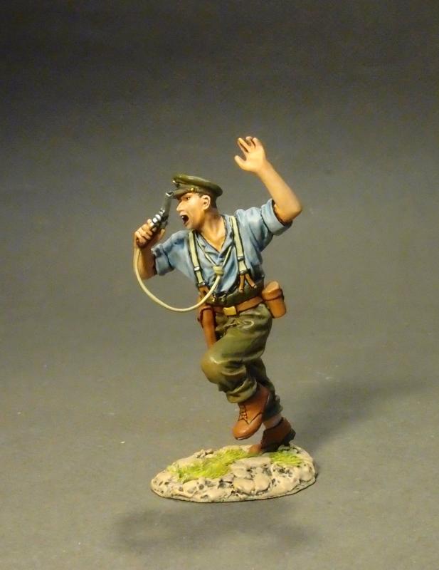 Anzacs Officer Charging The Gallipoli Campaign 1915 The Great War