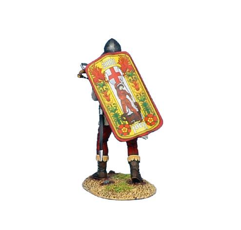 Genoese Mercenary Crossbowman Advancing--Agincourt, 1415--single figure ...
