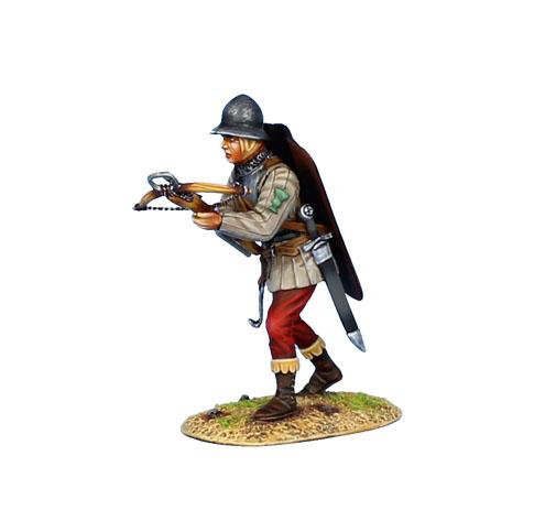 Genoese Mercenary Crossbowman Advancing--Agincourt, 1415--single figure ...