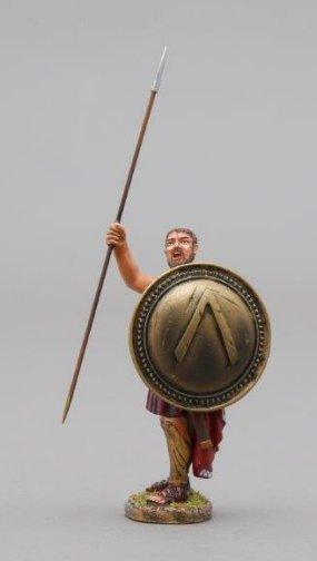 Leonidas, King of the Spartans (traditional bronze Lambda shield ...