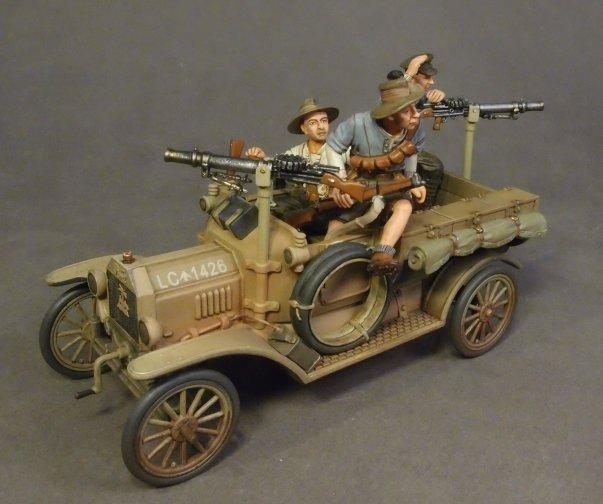 Three crew (driver, crew jumping, machine gunner) for Ford Model T ...