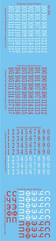 1/72nd (20mm) Decals: Soviet 1/72nd Numbers and Cyrillic Letters ...