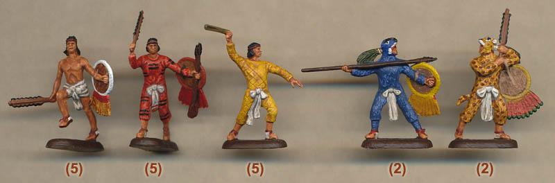 Aztecs--48 figures in 15 poses--RETIRED--LAST SEVEN!! - 02569 - Plastic ...