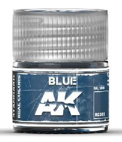 Real Colors: Blue Acrylic Lacquer Paint 10ml Bottle - AKI-RC11 - Paints ...