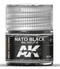 Real Colors: NATO Black RAL9021 F9 Acrylic Lacquer Paint 10ml Bottle ...