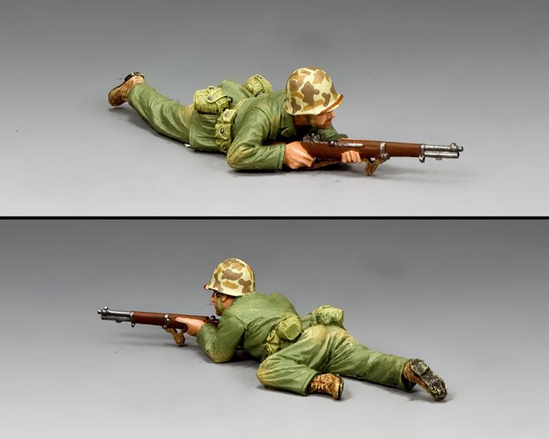 U.S. Marine Crawling Into Position--single figure - Metal Toy Soldiers ...