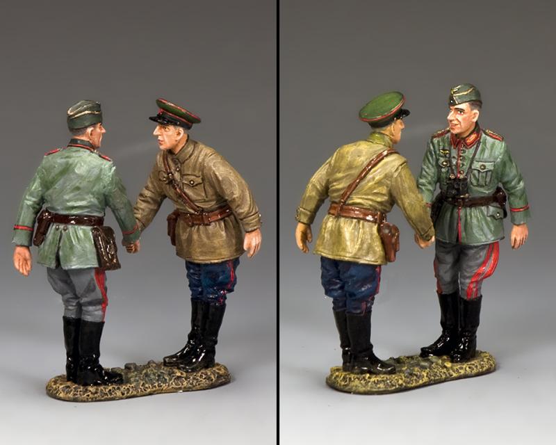 The Invader meets The Backstabber--German officer figure meets Soviet ...
