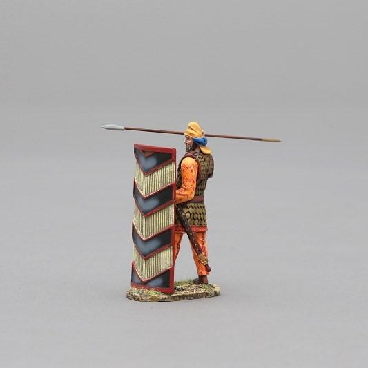 Persian Immortal Throwing Spear (black/cream wicker shield)--single ...