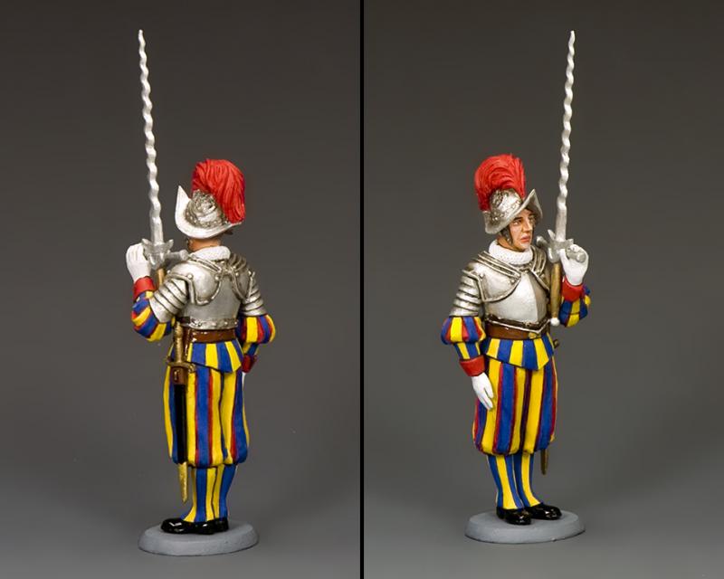 Swiss Guardsman with Two-Handed Sword--single figure - Metal Toy ...