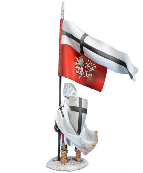 Teutonic Knight with Standard--single figure - Metal Toy Soldiers - News