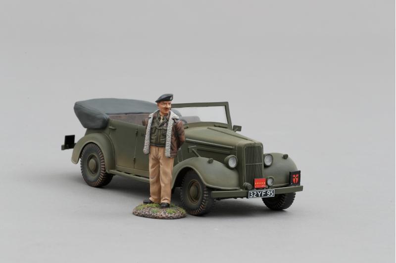 Allied Humber Super Snipe staff car in olive drab colour scheme with ...